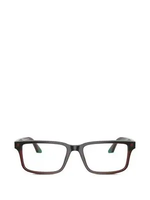 Emporio Armani Rectangle Eyeglasses - Brown