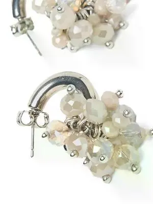 Peserico Beaded Hoop Earrings