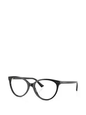 JIMMY CHOO Round Frame Eyeglasses - Black