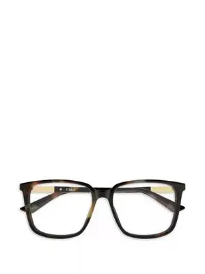 Chloé Geometric Eyeglasses - Brown