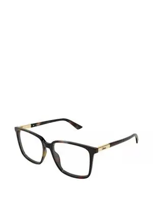 Chloé Geometric Eyeglasses - Brown