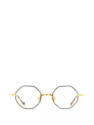 EYEPETIZER Yosemite Geometric-frame Eyeglasses - Brown