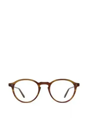 Garrett Leight Stanton Round-Frame Glasses Brown