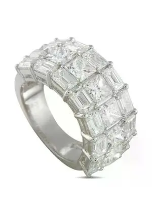 LB EXCLUSIVE 18k White Gold Diamond Ring - Silver