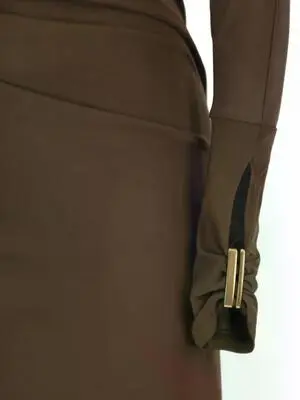 Max Mara Draped-waist Midi Dress