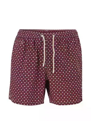 MC2 SAINT BARTH Micro-print Swim Shorts - Red