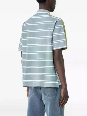 Fred Perry Buttoned Striped Polo Shirt