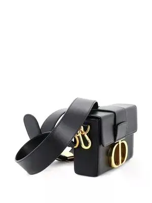 Dior 30 Montaigne Box Bag Leather Crossbody - Black