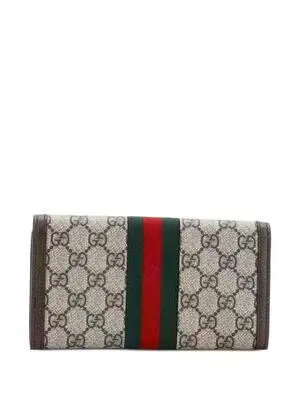 Gucci Ophidia Continental Wallet Gg Coated Canvas Small Wallets