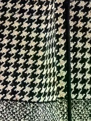 Dior Book Houndstooth Canvas Large Tote Bag - Black