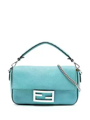 Fendi Leather Baguette Satchel