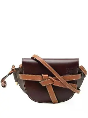 Loewe Mini Leather Gate Crossbody Bag - Red