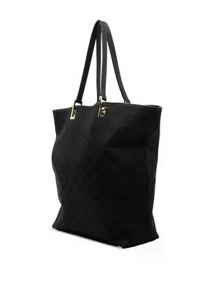 Gucci Gg Canvas Tote Bag - Black