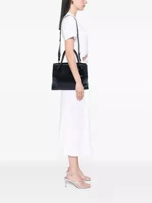 Prada Saffiano Cuir Monochrome Satchel - Black