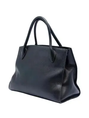Prada Saffiano Cuir Monochrome Satchel - Black