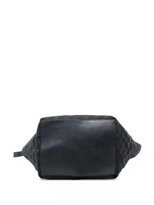 Gucci Gg Canvas Web Tote Bag - Black