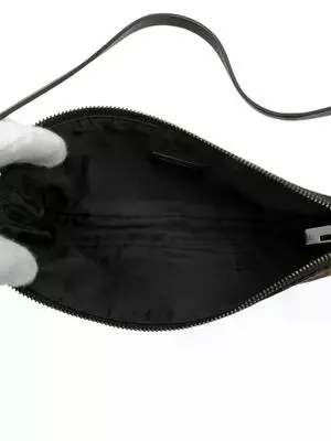 Fendi 2000-2010 Zucchino Canvas Half Moon Pochette
