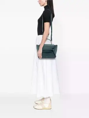 Celine 2017 Micro Grained Calfskin Belt Bag Satchel - Green