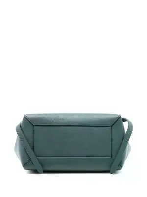 Celine 2017 Micro Grained Calfskin Belt Bag Satchel - Green