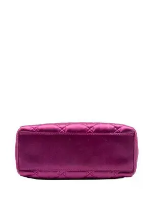 Dior 2011 Mini Satin Cannage Lady Satchel - Pink