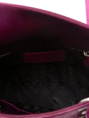 Dior 2011 Mini Satin Cannage Lady Satchel - Pink