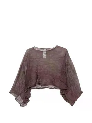 Antonelli Firenze Arnica Crinkled Crop Top
