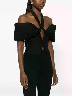 Magda Butrym Tie Detail Cold-shoulder Top