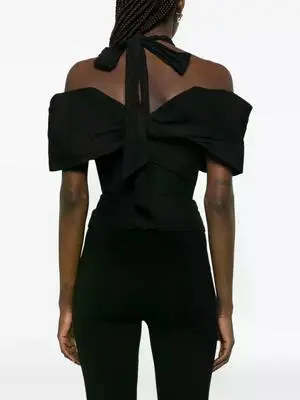 Magda Butrym Tie Detail Cold-shoulder Top