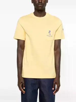 Moncler Palm Tree Pocket T-shirt - Yellow