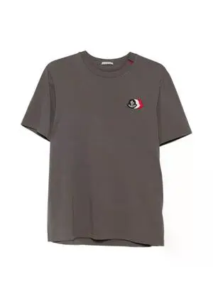 Moncler Logo-patch T-shirt - Grey