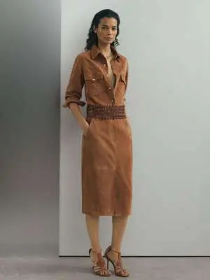 ATELIER Suede Western Shirt