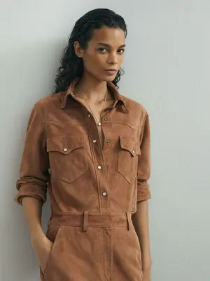 ATELIER Suede Western Shirt