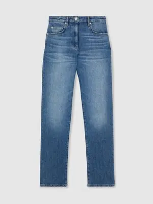 REISS Slim Straight-leg Jeans - Mid Blue