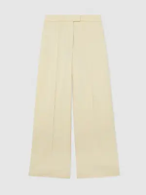 ATELIER Anya Silk-wool Wide-leg Suit Trousers