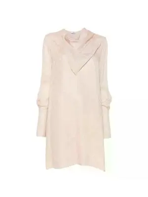 Fendi V-neck Mini Dress - Pink