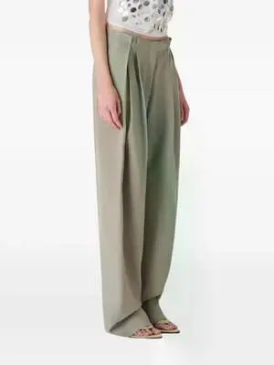 IRO PARIS Sonja Pleated Trousers - Green