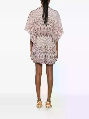 IU RITA MENNOIA V-neck Zigzag Dress