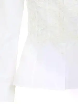 Ermanno Scervino Lace-insert Cotton Shirt - White