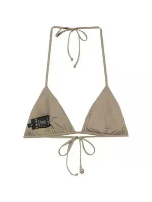 FISICO Crystal-embellished Triangle Bikini Top
