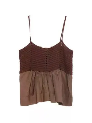 JUCCA Crochet Top - Brown