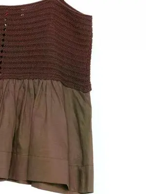 JUCCA Crochet Top - Brown