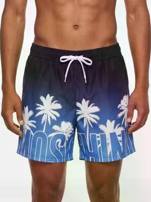 Moschino Palm-tree-print Swim Shorts