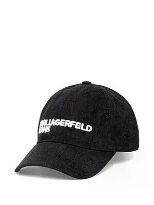 Karl Lagerfeld Cotton Baseball Cap - Black