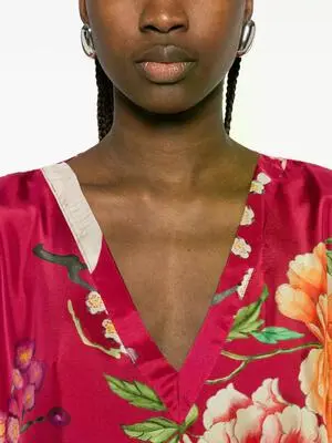 DOLCI FOLLIE Floral-print Maxi Kaftan