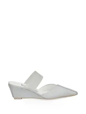 RAS Leather Mules With Wedge Heel