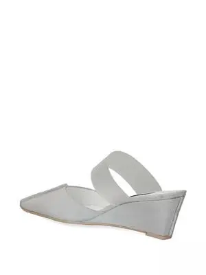 RAS Leather Mules With Wedge Heel