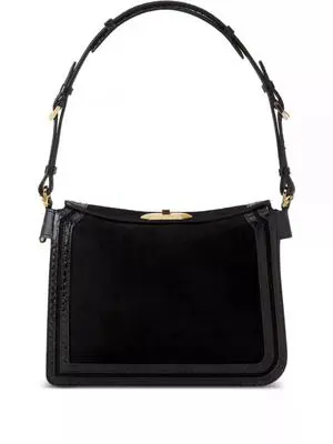 LANVIN Shoulder Bag With Suede Trim - Black
