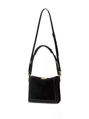 LANVIN Shoulder Bag With Suede Trim - Black