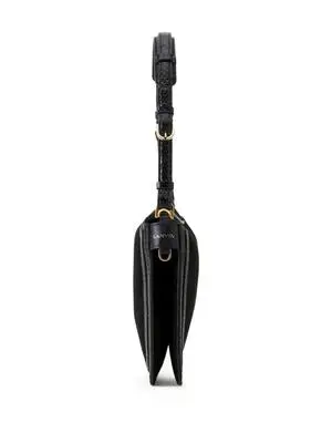 LANVIN Shoulder Bag With Suede Trim - Black