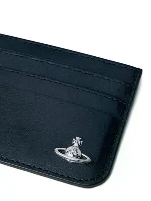 VIVIENNE WESTWOOD Chain Logo Leather Card Holder